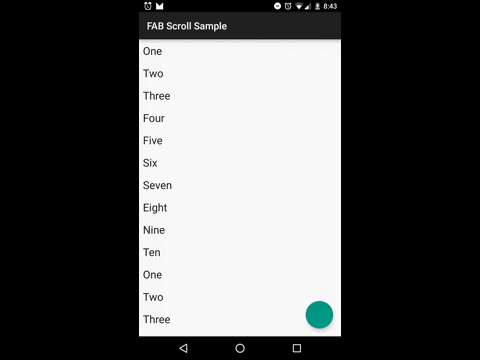 Hide The FloatingActionButton When Scrolling A RecyclerView | Android Essence